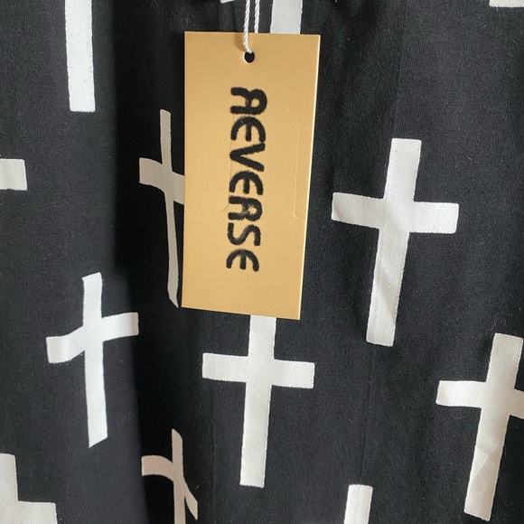 Reverse | Dresses | Nwt Reverse Black And White Cross Bandage Dress ...